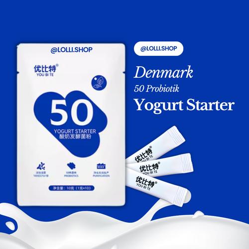 Jual Yogurt Starter / Bibit Yogurt / Biang Yogurt 50 Probiotik Denmark ...