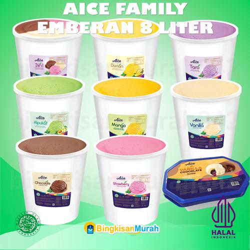 Jual Es Krim Aice Ice Cream Ember Porsi Besar 8 Liter & Es Kotak ...
