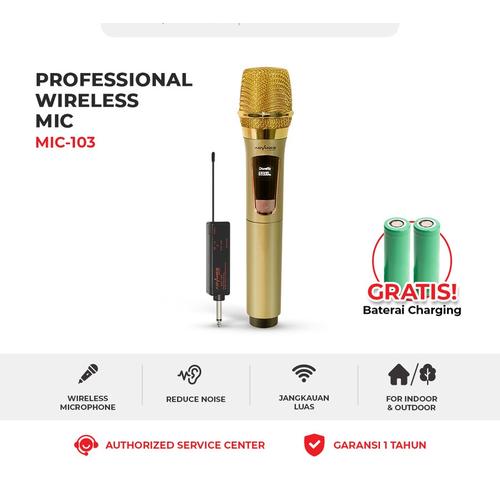 Jual Advance Mic-103 Microphone Mic Wireless Bisa di Charger - Kota ...