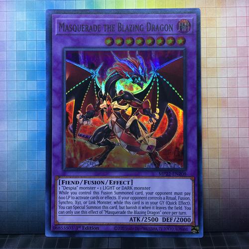 Jual Yugioh Masquerade The Blazing Dragon - MP22 super rare - Jakarta ...