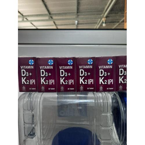 Jual Vitamin D3+K2 IPI 1 botol isi 25 tablet, vitamin suplemen harian ...