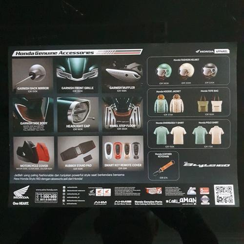 Jual Brosur Accecories Honda Stylo ( flyer ) - Kota Semarang - BESIEGE ...