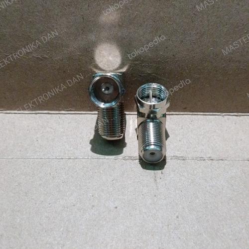 Jual 7640 konektor sambungan connector f 5c male female tekuk L stb tv ...