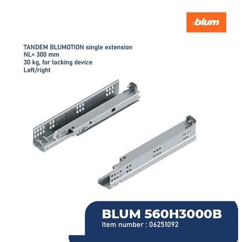 Jual BLUM REL LACI TANDEM BLUMOTION FULL EXT 30KG L=300MM FOR LOCK ...