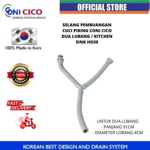 Jual SELANG PEMBUANGAN CUCI PIRING CONI CICO DUA LUBANG / KITCHEN SINK ...