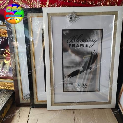 Jual bingkai frame foto minimalis dobel Lis bahan fiber ukuran 40x60 ...