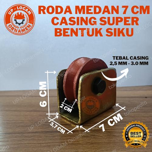 Jual Roda Pagar Besi Gerbang Rumah Medan Ukuran 7 Cm / Model Siku - Kab ...