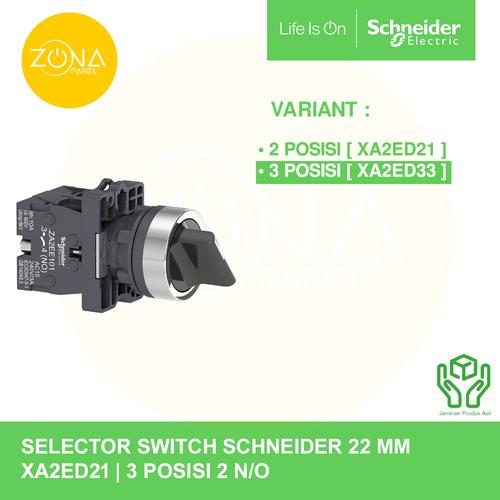 Jual SELECTOR SWITCH SCHNEIDER XA2 3 POSISI 2NO 22MM XA2ED33 - Jakarta ...