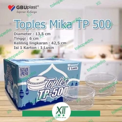 Jual GBU TP~500 Topes KUKER Nastar Set 12 Pcs Plastic Mika Jar 500 Gram ...