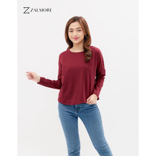 Promo Zalmore Longsleeve Loose Tee - Kaos Lengan Panjang Wanita ...