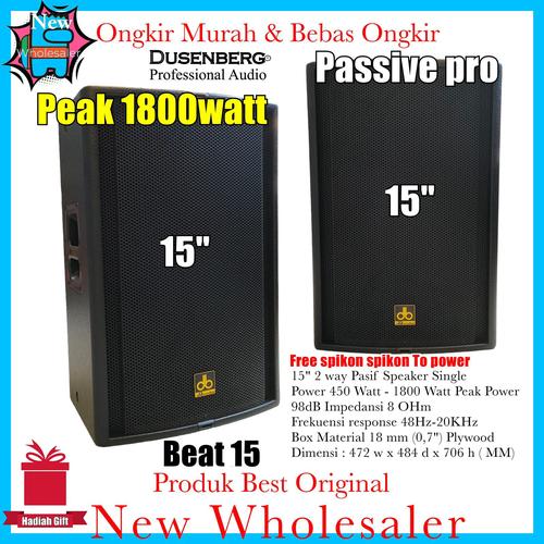 Jual Speaker Sound Passive 15 Dusenberg Beat 15 Pro Peak 1800 watt ...