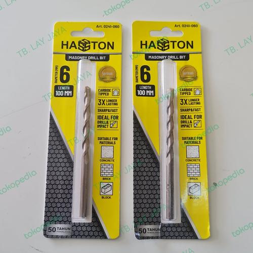 Jual Bor Beton 6mm / Mata bor fisher S6 / Haston concrete drill 6mm ...