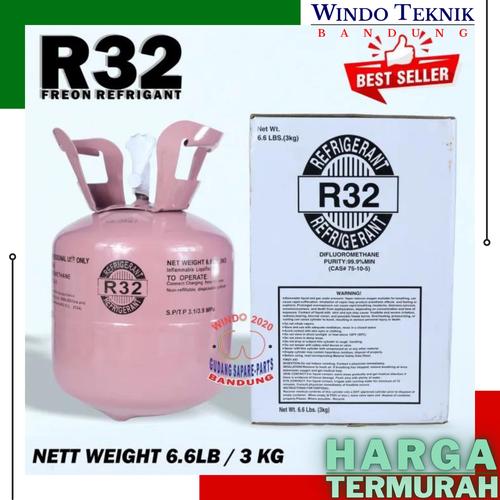 Jual FREON REFRIGANT AC R 32 TABUNG ISI 3KG | PREON AC R32 TABUNG 3 KG ...