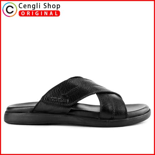 Jual OBERMAIN OM43 SANDAL PRIA ORIGINAL SLIDE CASUAL KULIT ASLI ORI ...