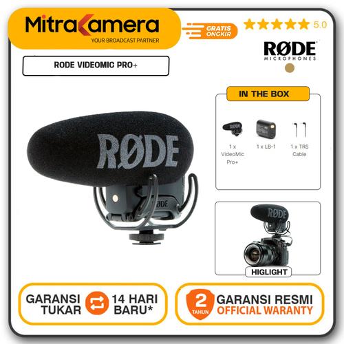 Promo Rode Videomic Pro & Plus Compact Directional On Camera Microphone ...