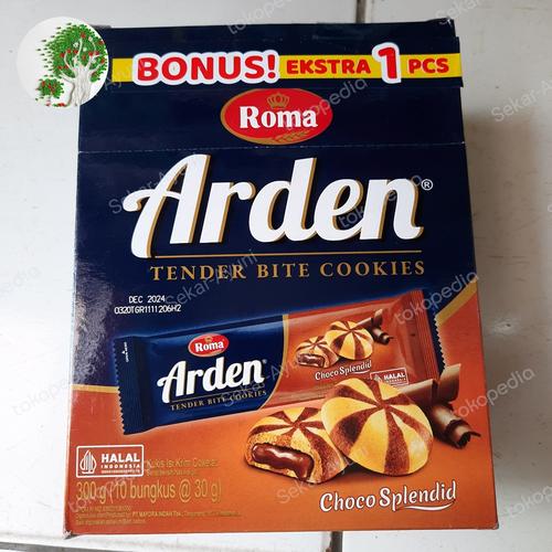 Jual arden biskuit coklat isi 10 bungkus per box roma arden kukis ...