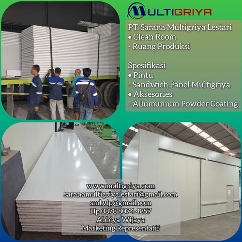 Jual Partisi Pabrik Makanan - Kab. Tangerang - Sandwich Panel Prefab ...