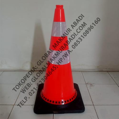 Jual TRAFFIC CONE 75CM KERUCUT PEMBATAS PENGAMAN JALAN RAYA - Jakarta ...