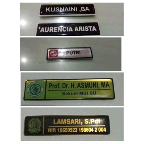 Jual NAME TAG NAMA DADA - grafir + resin, kancing magnet - Kota Medan ...