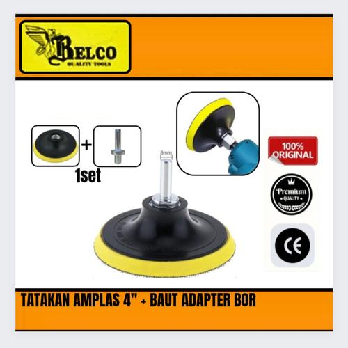 Jual Tatakan Bantalan Amplas Bulat Baut Adapter Bor Sander Amplas ...