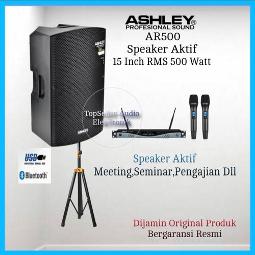 Jual Speaker Aktif Ashley 15 Inch 500 Watt Bust Meeting Pengajian Dll ...
