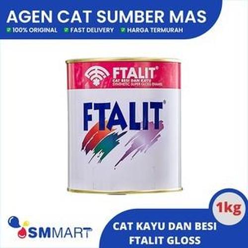 Jual Product Terpopuler Cat Ftalit Gloss / Cat Kayu Besi 1Kg Warna ...