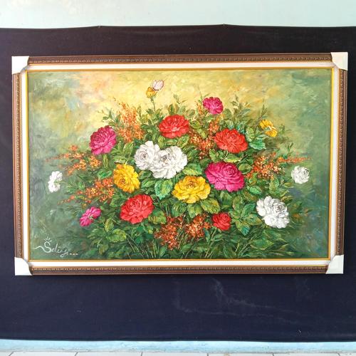 Jual lukisan bunga cantik - Kab. Bandung - Aliff art | Tokopedia