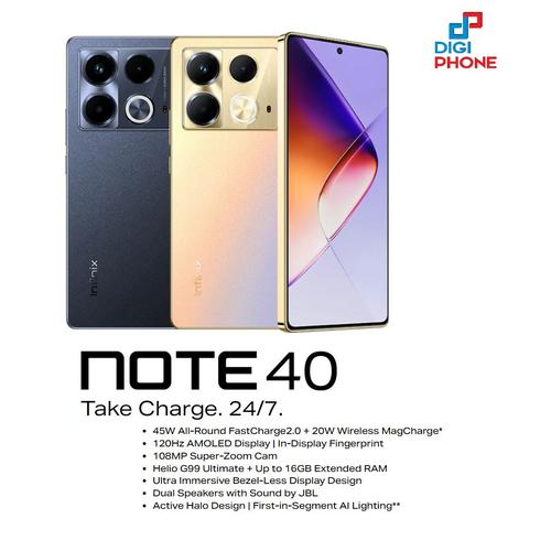 Jual Infinix Note 40 (Garansi Resmi Infinix Indonesia) - TItan Gold ...