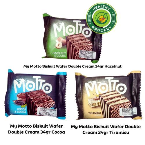 Promo My Motto Biskuit Wafer Double Cream 34gr Hazelnut - COCOA ...