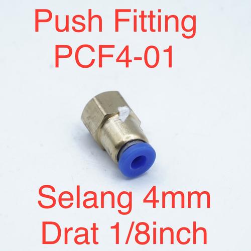 Jual PCF4-01 PCF 4-01 Pneumatik Pneumatic Nepel Fitting Sambungan Lurus ...