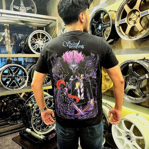 Promo Kaos Manhwa Solo Leveling Cotton Import / Sung Jin Woo warna ...