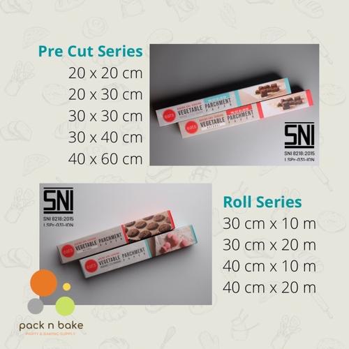 Jual Baking Paper - eats Vegetable Parchment Paper - White 30x30cm ...