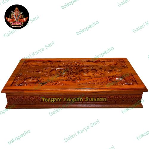 Jual Box Kotak Keris Ukiran Bunga Lung Finishing Coklat Muda Custom ...