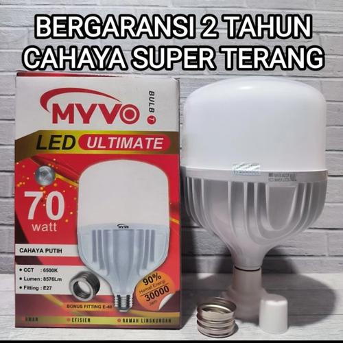Jual MYVO ULTIMATE LAMPU LED BULB 70W 70 WATT PUTIH SNI GARANSI 2 TAHUN ...