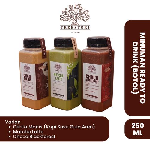 Jual Treestori Botol Ready to Drink / Kopi Susu Matcha Coklat 250ml ...