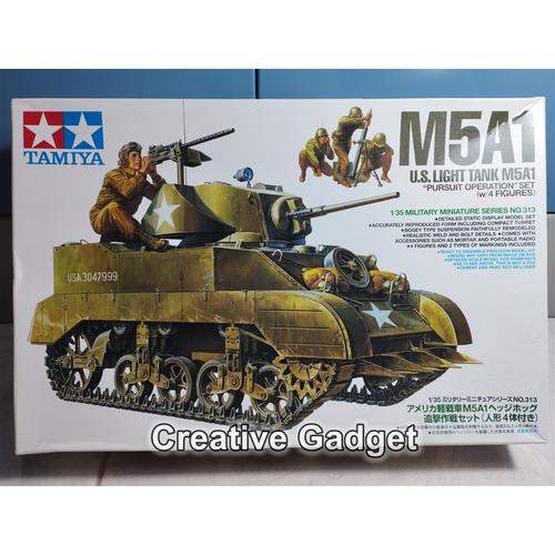 Jual US Light Tank M5A1 Pursuit Operation Set + 4 Fig - Mokit Tamiya 1/35 - Kota Surabaya ...
