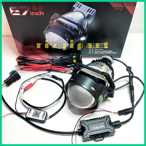 Jual Vahid biled projie E7 | led projector 3 inch purple HD lens satuan ...