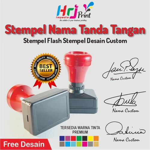 Jual Cetak Stempel Nama Tanda Tangan | Cetak Stempel Custom Flash ...