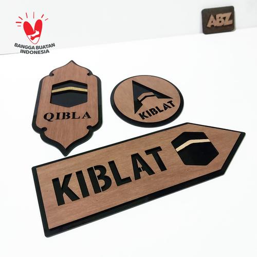 Jual Sign Arah Kiblat Kayu Akrilik Timbul - Bulat - Kab. Bogor - JMHKH ...