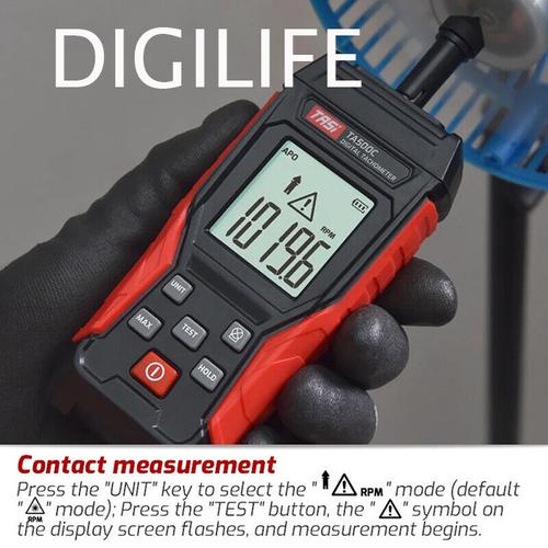 Jual Tachometer 2in1 TASI TA500C Laser + Non Contact RPM Tester TA-500C ...
