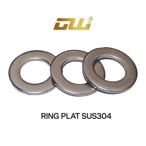 Jual Ring Plat M20 / DIN 125 Washer Plated Stainless / SS 304 - Kota ...