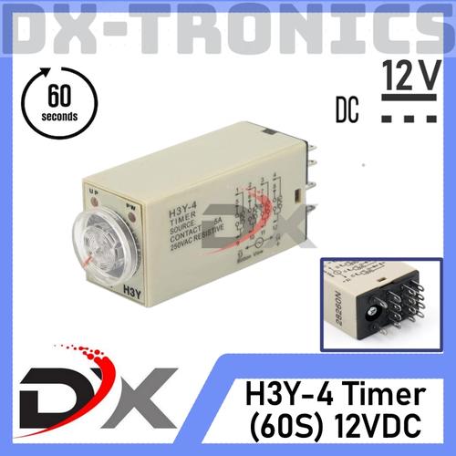 Jual H3Y-4 12VDC 5A 60S Timer Relay H3Y4 H3Y 4 4PDT 14 Pin - Jakarta Barat - DX-tronics | Tokopedia