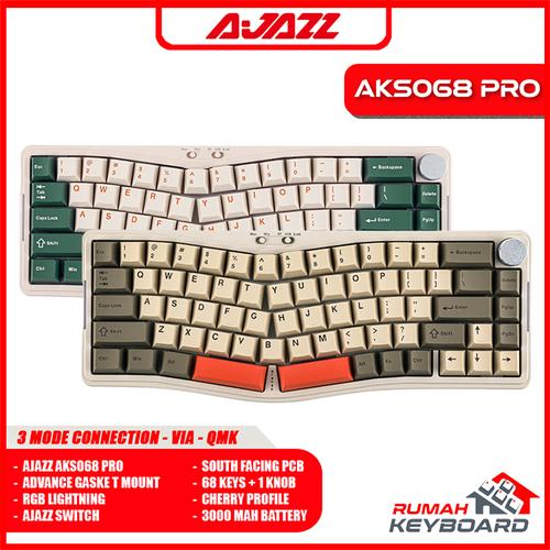 Promo MECHANICAL KEYBOARD - AJAZZ AKS068 PRO ALICE - PLASTIC - GASKET ...