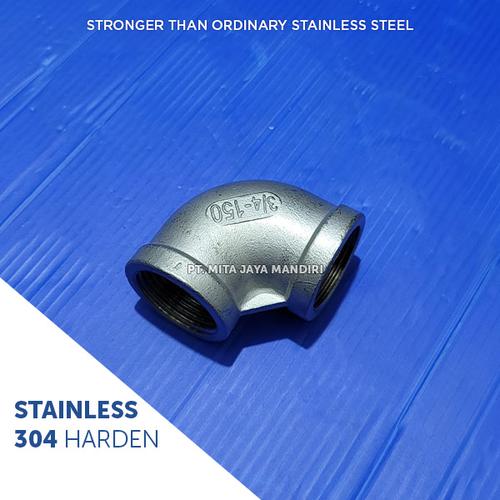 Jual Knee Elbow 3/4" Stainless 304 SS304 Sambungan Pipa Drat Dalam 3/4 inch - Jakarta Barat ...