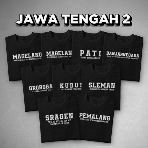Promo Kaos Kata Singkatan Kota Jawa Tengah 2 - Kudus, M - Kota Bekasi ...