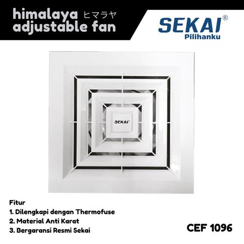 Jual Sekai 10 Inch 150 CFM Ceiling Exhaust Fan / Eksos Plafon CEF 1096 ...