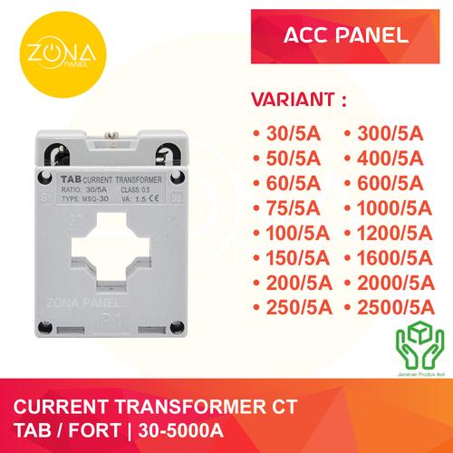 Jual CURRENT TRANSFORMER CT TAB / FORT MSQ-30 MSQ-40 MSQ-60 MSQ-100 - 4000/5A(10X100) - Jakarta ...
