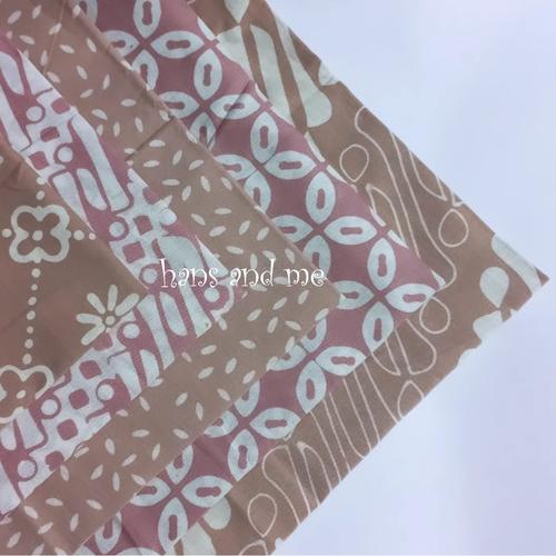 Jual Kain Perca Batik Cap Motif Coklat Pastel (per set) - Jakarta Barat ...