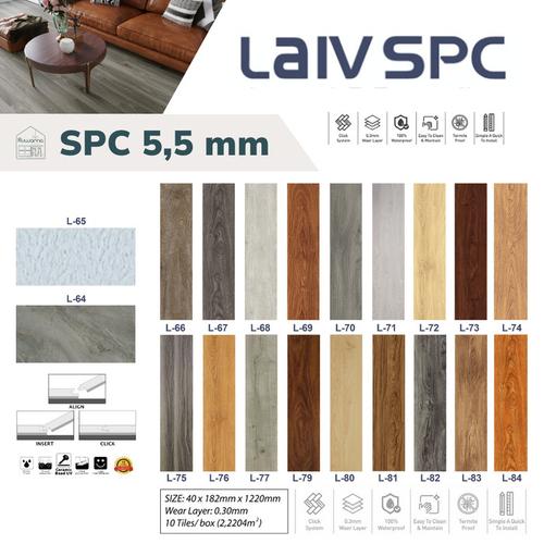 Jual Lantai SPC LAIV 5,5 mm (4 mm + IXPE 1,5 mm) - DUSTY GREY - Kota Depok - Ruwarna Studio ...