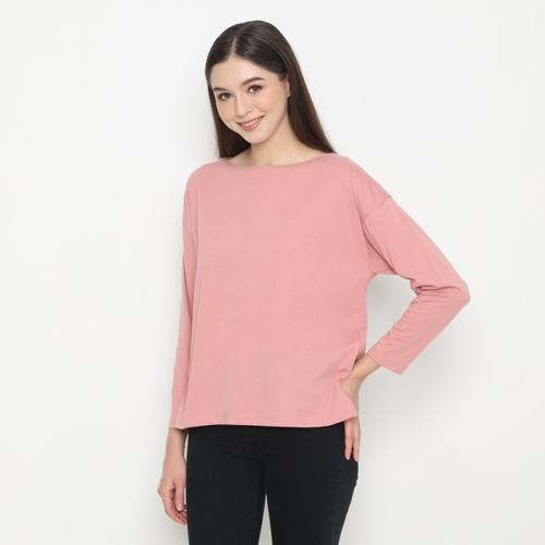 Jual Matsuda Kaos Polos Wanita Lengan Panjang TShirt Olive Seri WarnaPastel - MISTLE TOE, S ...